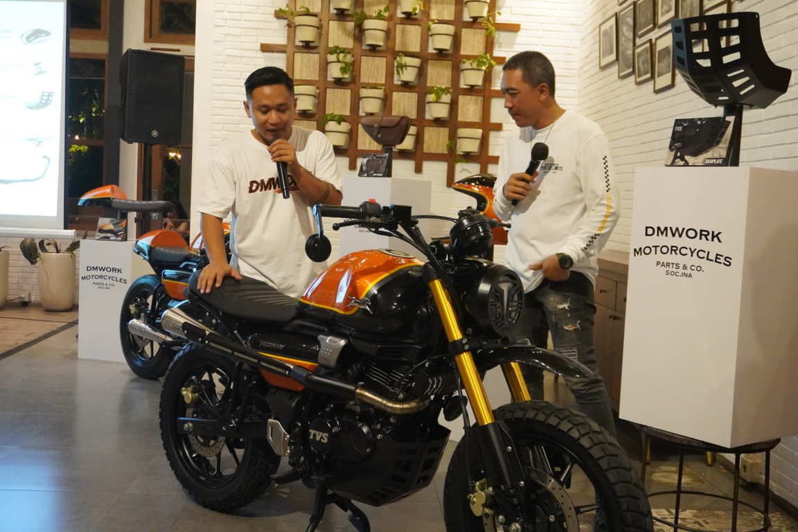 DMWork Motorcycles Luncurkan Aksesori Custom untuk TVS Ronin di Bali ...